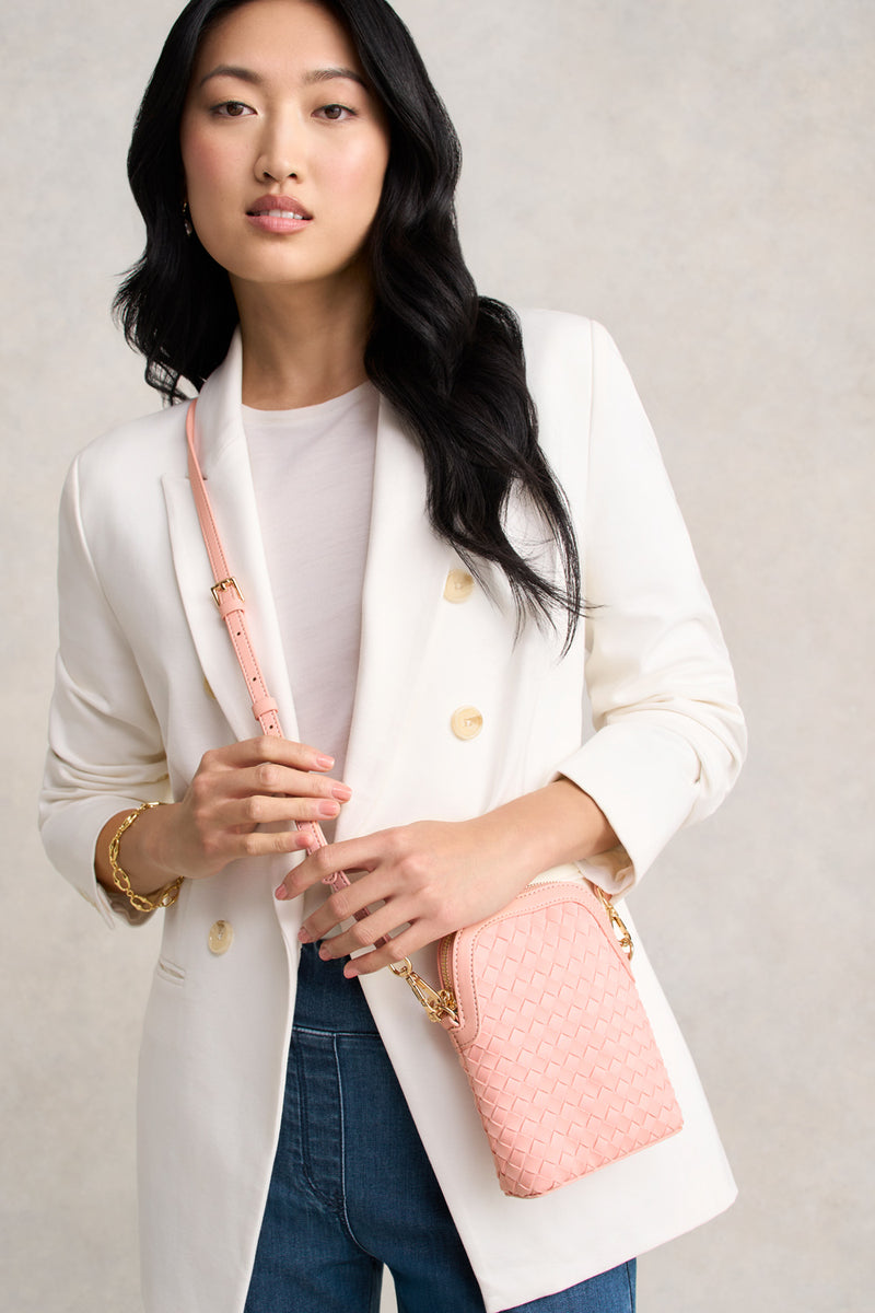 Soft Woven Phone Bag - Light Pink – Blue Illusion