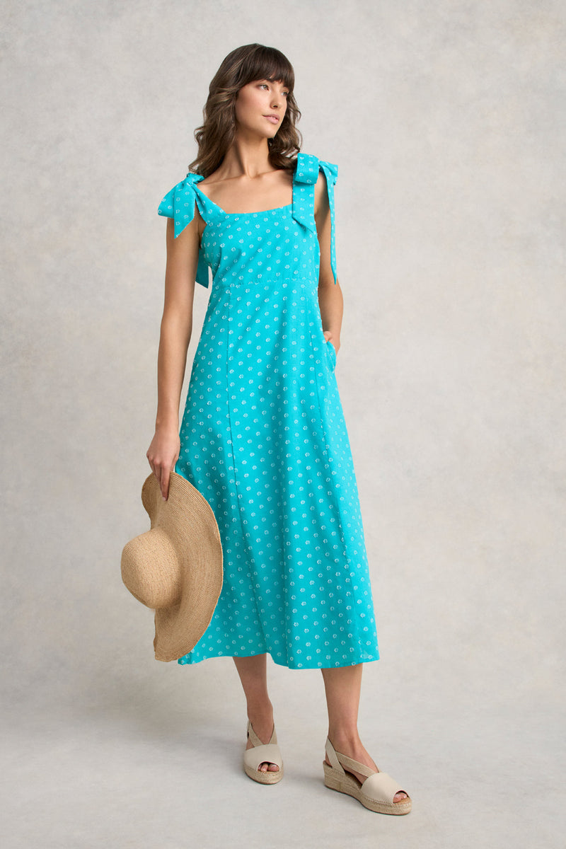 A-Line Maxi Dress - Turquoise – Blue Illusion