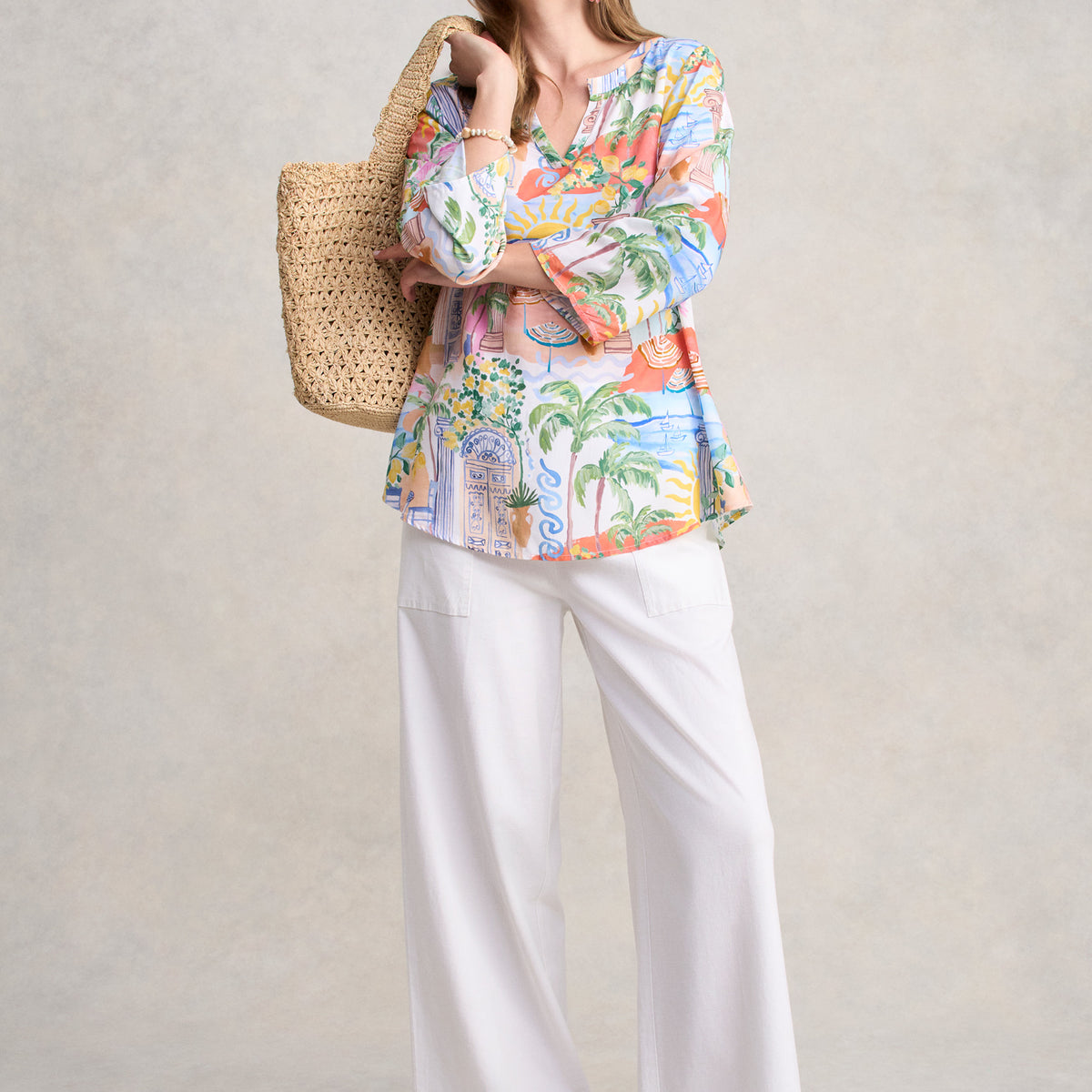 Swing Hem Tunic - Resort Print – Blue Illusion