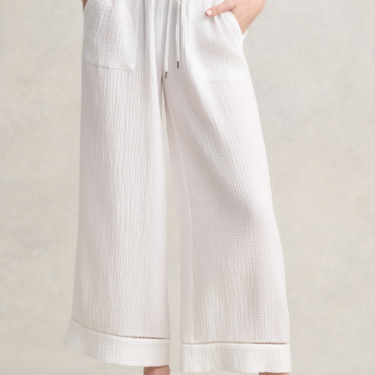 Cheesecloth Resort Pant - White – Blue Illusion