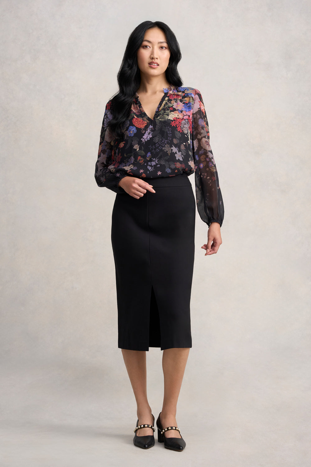 Ponte Midi Skirt - Black – Blue Illusion