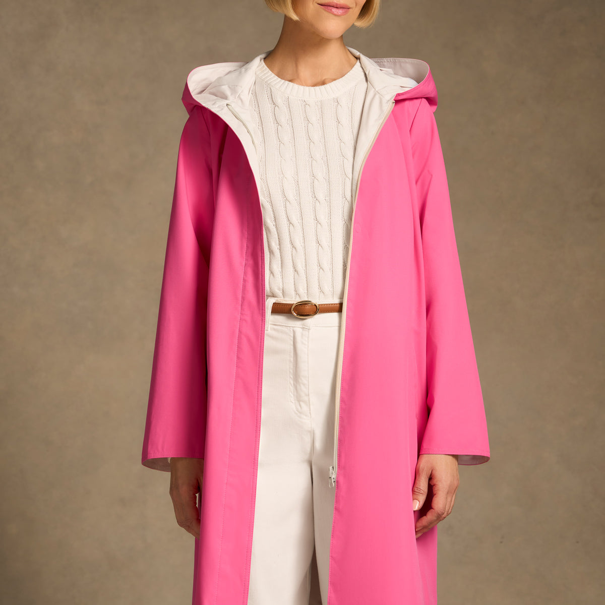 Reversible Raincoat - Pink / Silver – Blue Illusion