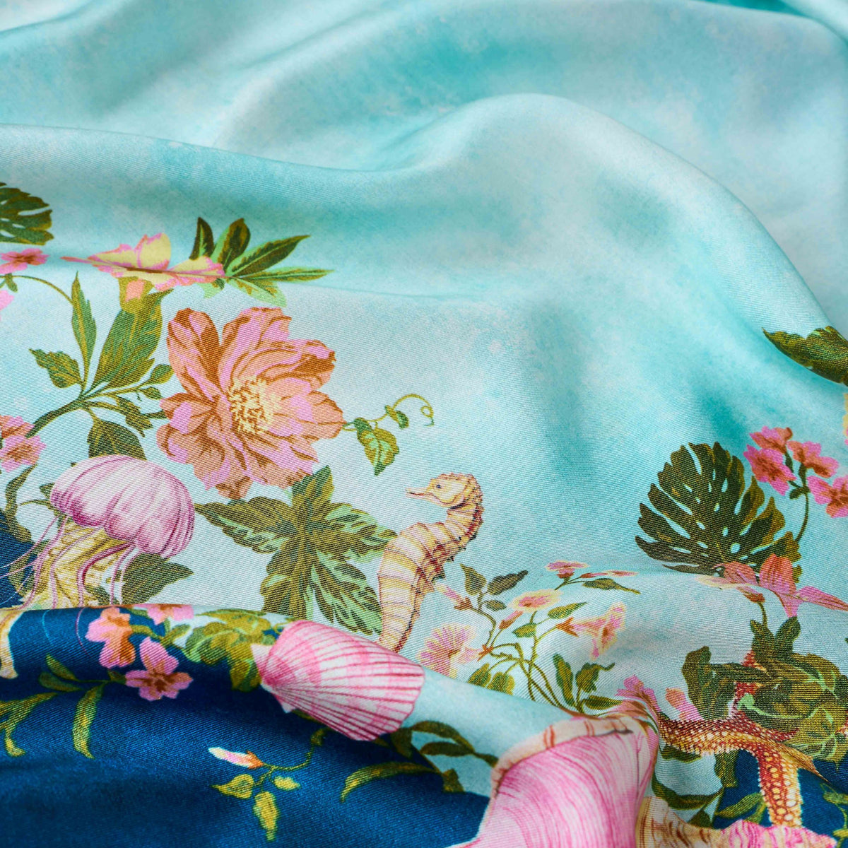 Border Print Scarf - Multicolour – Blue Illusion