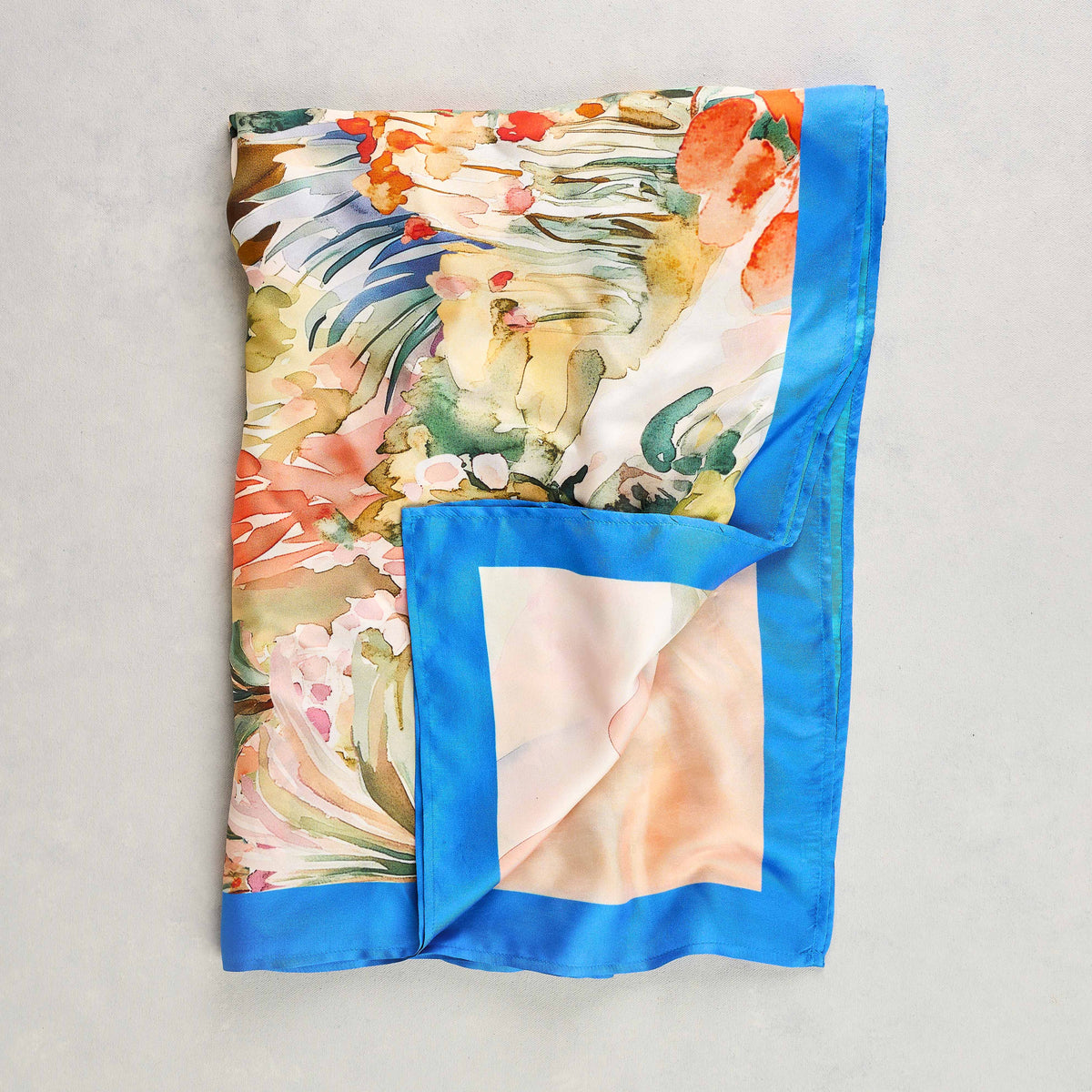 Scenic Print Square Scarf - Multicolour – Blue Illusion