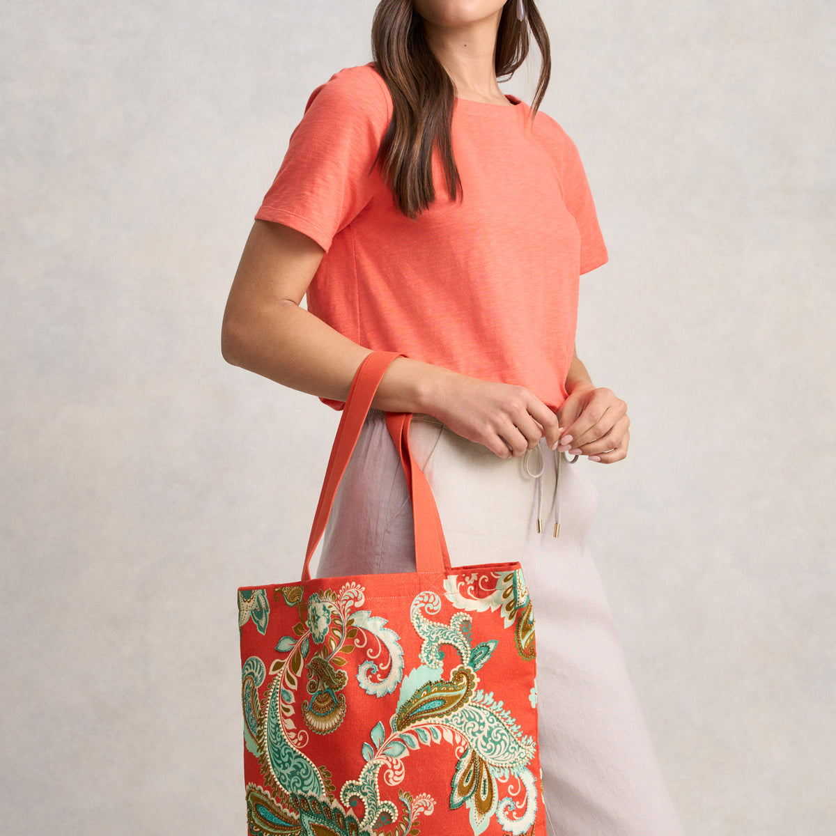 Beaded Canvas Tote - Multicolour – Blue Illusion