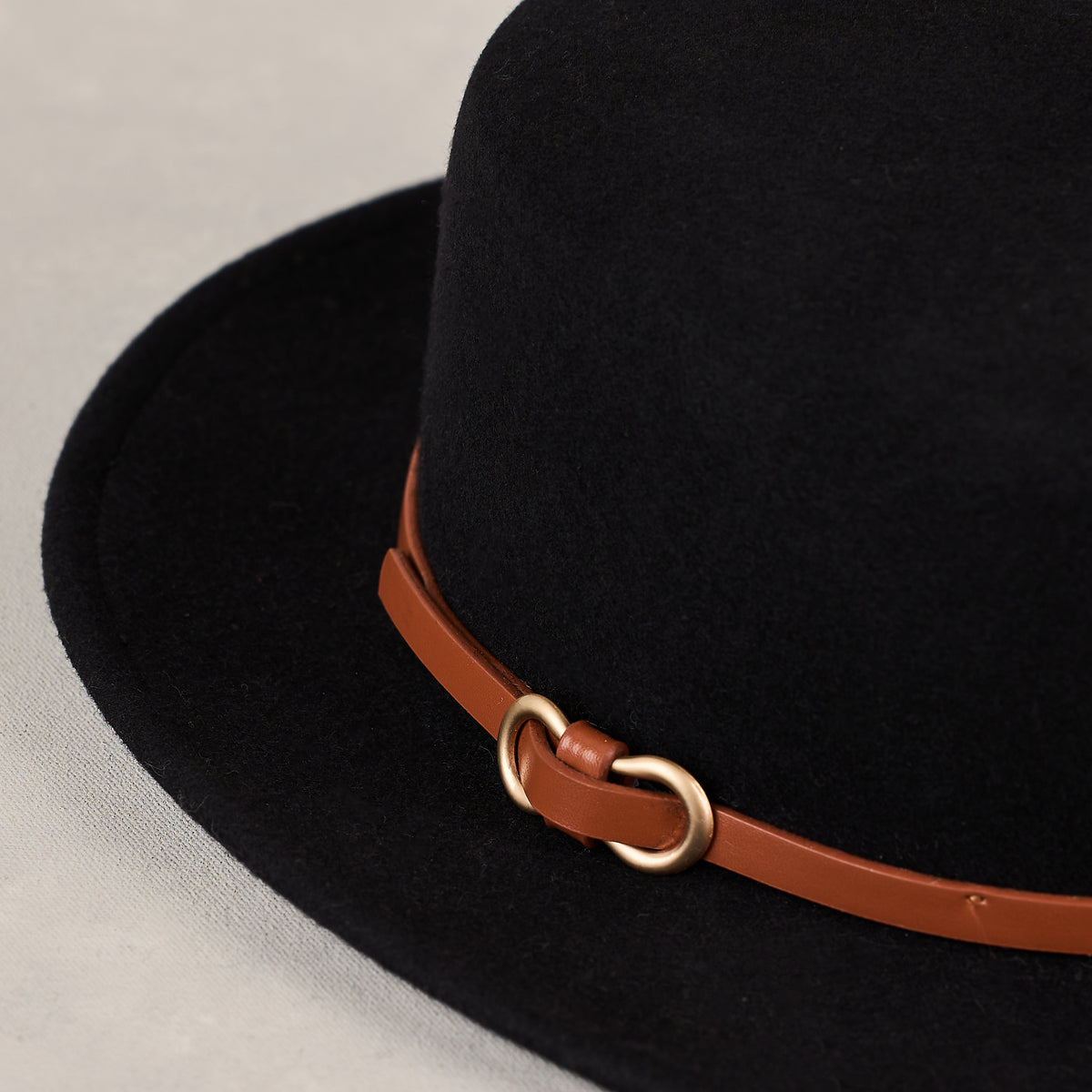 Wool Felt Boater Hat - Black – Blue Illusion