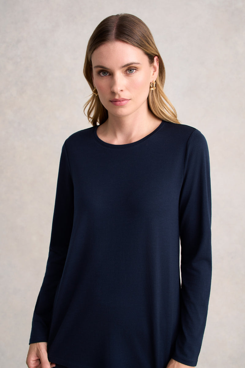 Wool Jersey Tee - Ink – Blue Illusion