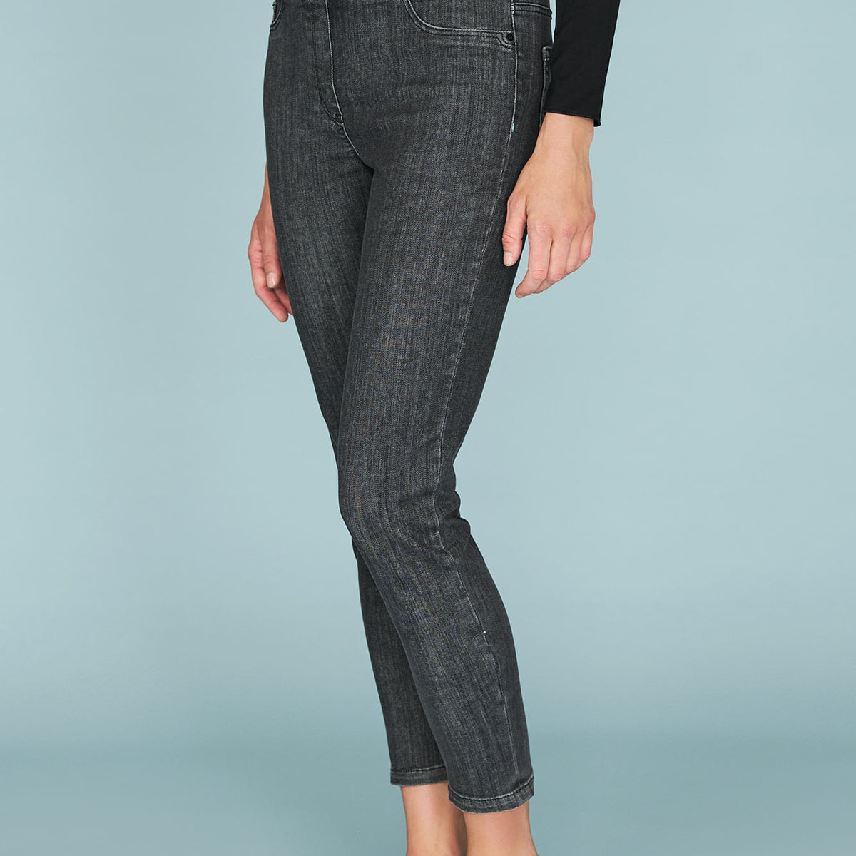 Bengajean® 7/8th Skinny Leg - Deep Grey - Blue Illusion