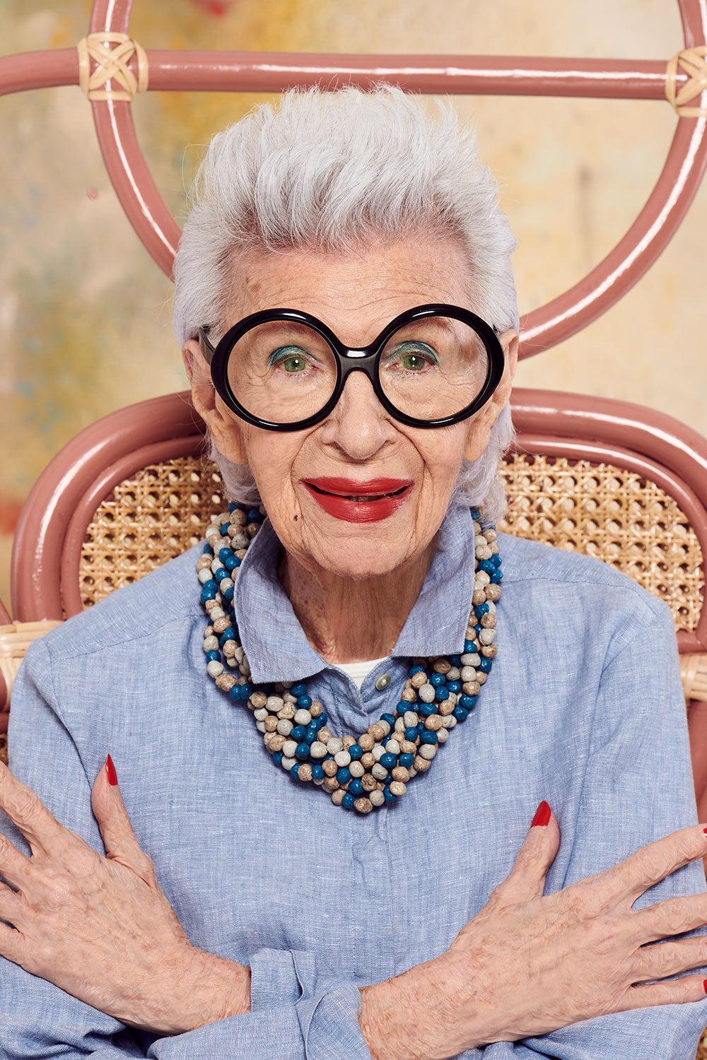 Remembering Iris Apfel – Blue Illusion