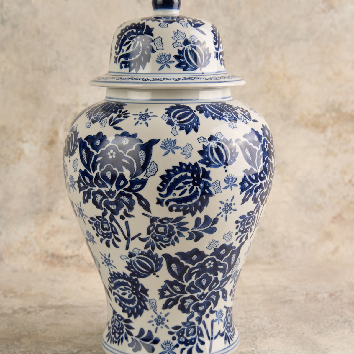 French Blue Temple Jar – Blue Illusion