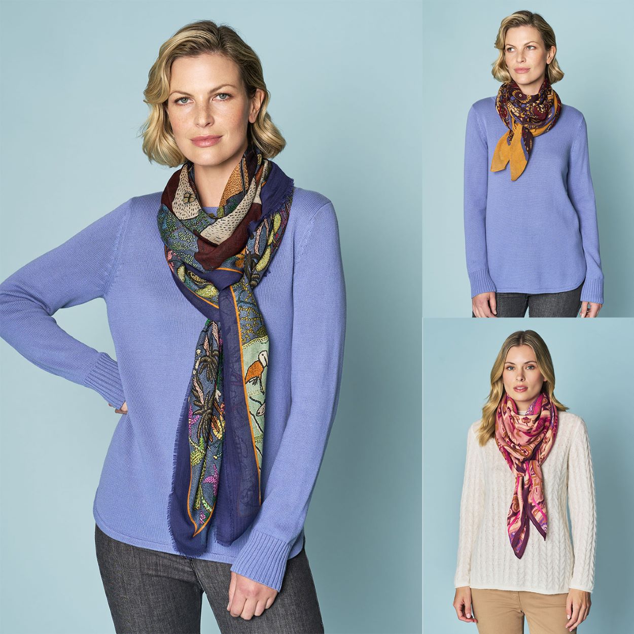How to Style Your Scarf à la Française – Blue Illusion