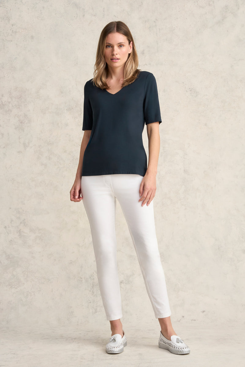 V-Neck Tee - Ink - Blue Illusion