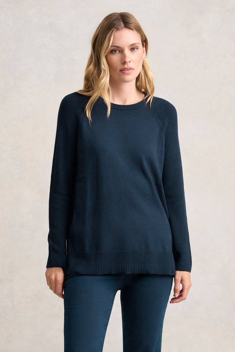 Button Side Detail Jumper - Ink – Blue Illusion