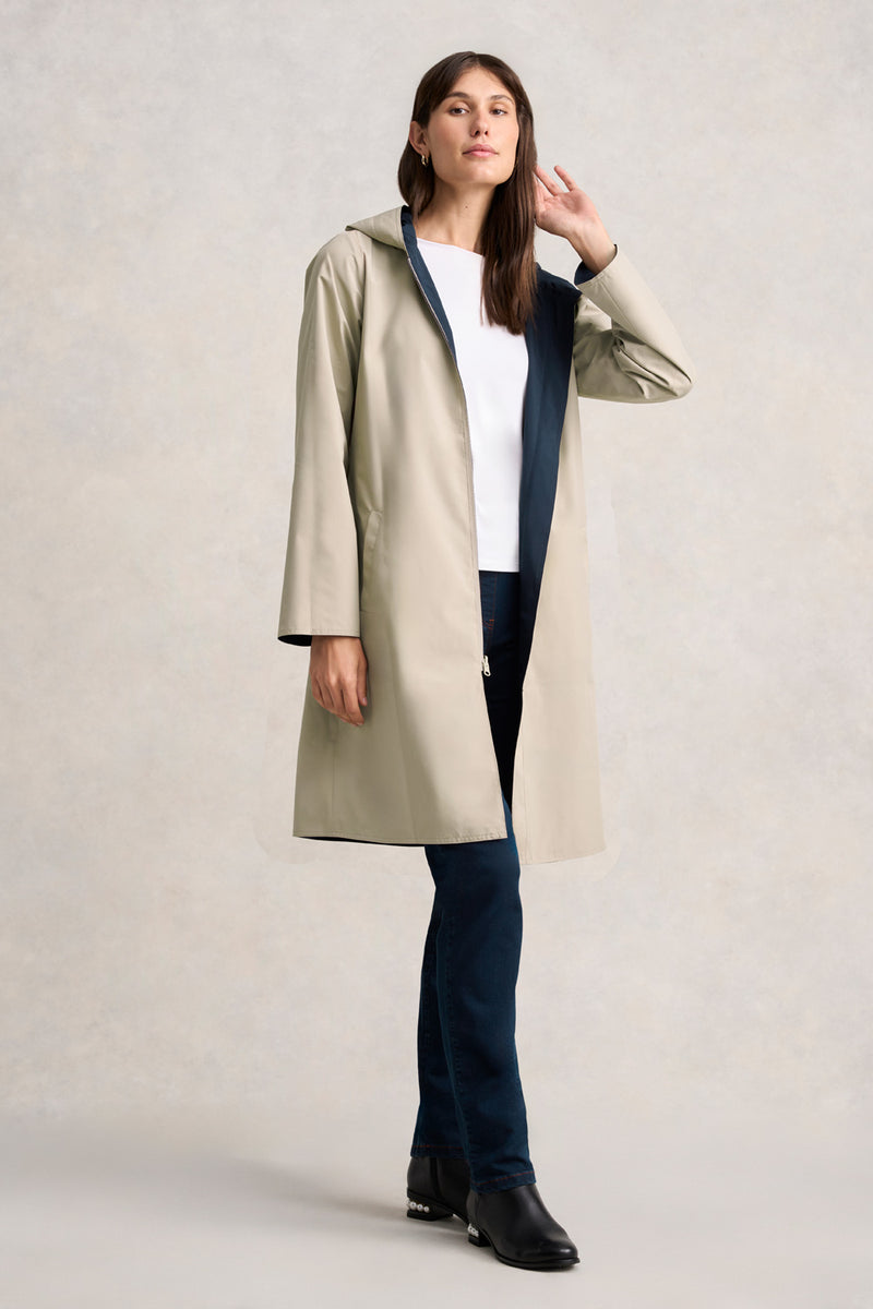Reversible Raincoat - Ink & Stone – Blue Illusion